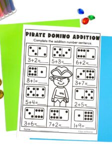 Free Pirate Addition Worksheets for Kindergarten – Count, Add & Learn!